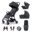 MiniUno Touchfold Travel System Bundle - Black Herringbone – DeWaldens ...